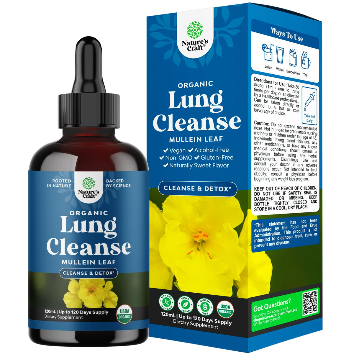 organic mullein drops for wellness