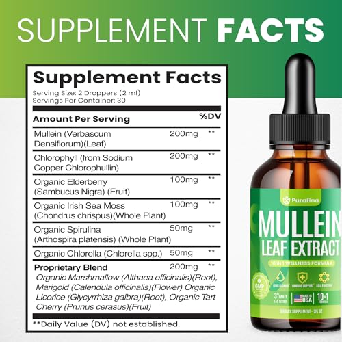 Organic Mullein extract for daily use