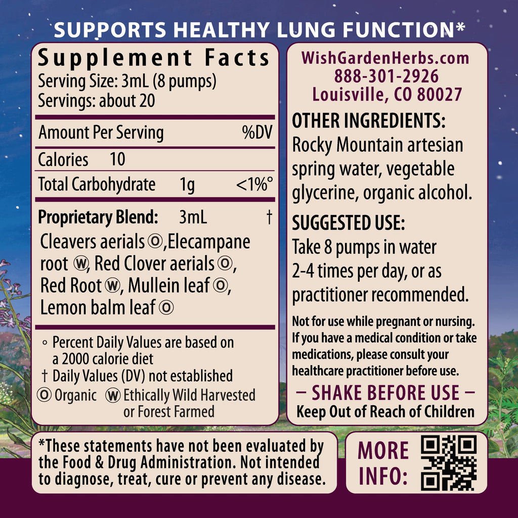 Organic mullein for respiratory health