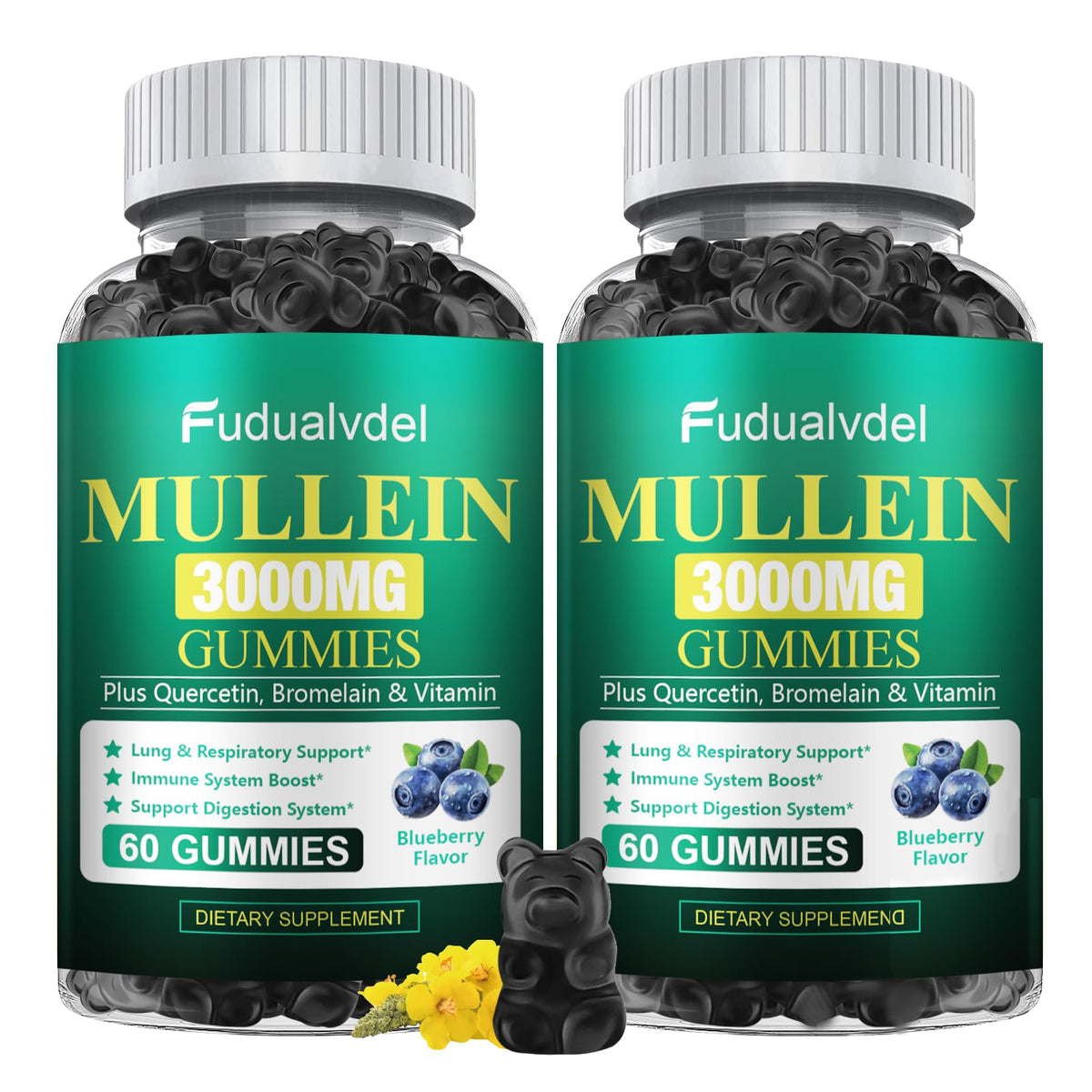 Organic Mullein Gummies for respiratory health