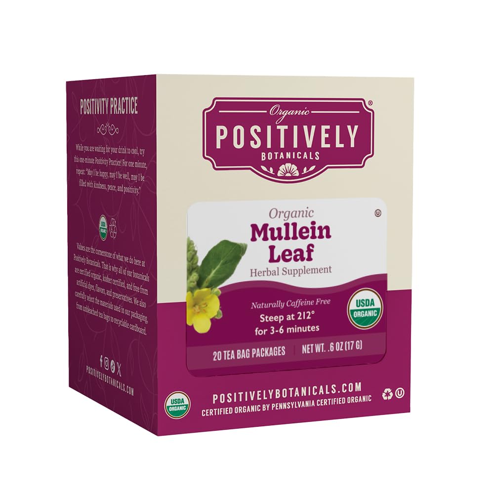 organic mullein herbal tea bags