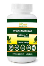 Organic Mullein Leaf capsules for wellness