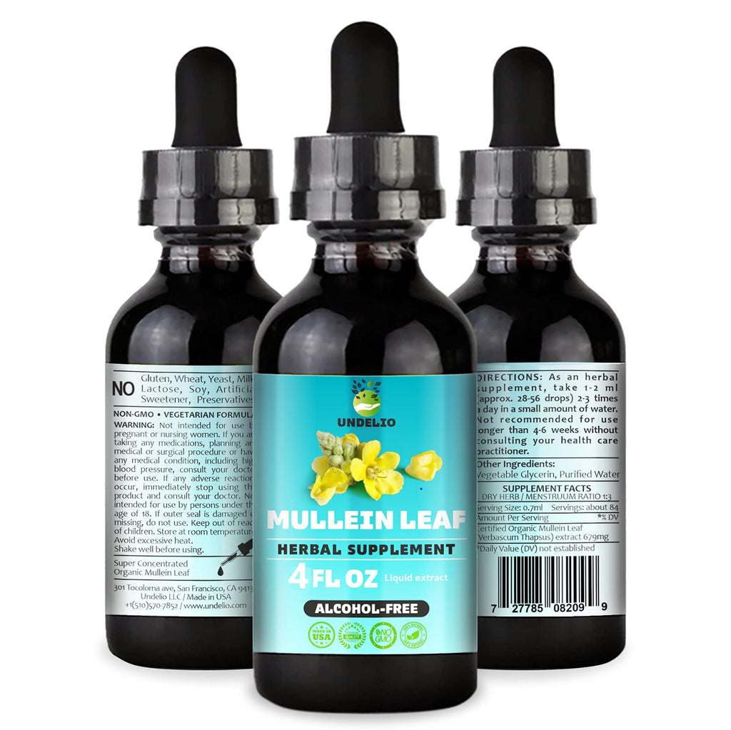 organic mullein leaf extract benefits