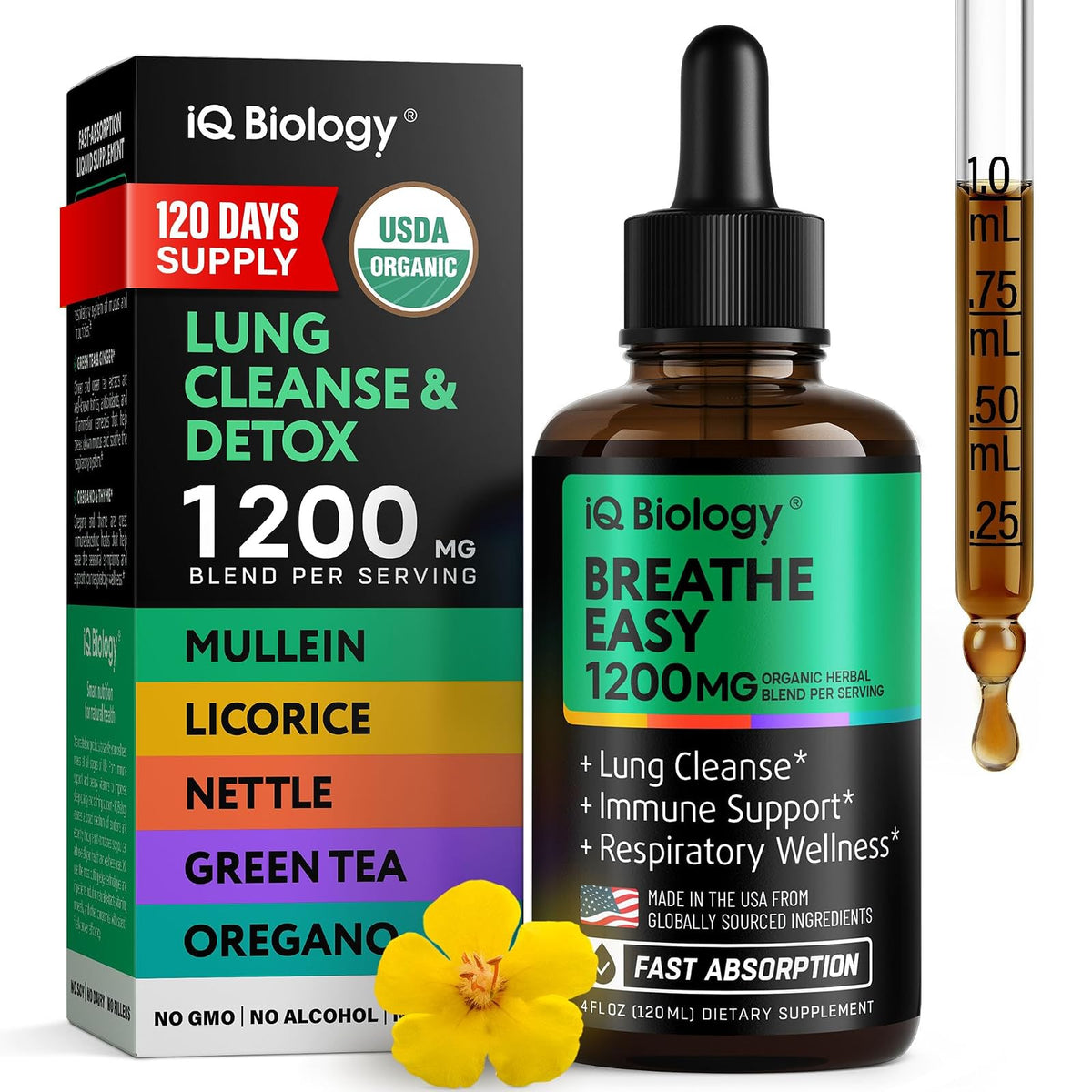 organic mullein leaf extract drops