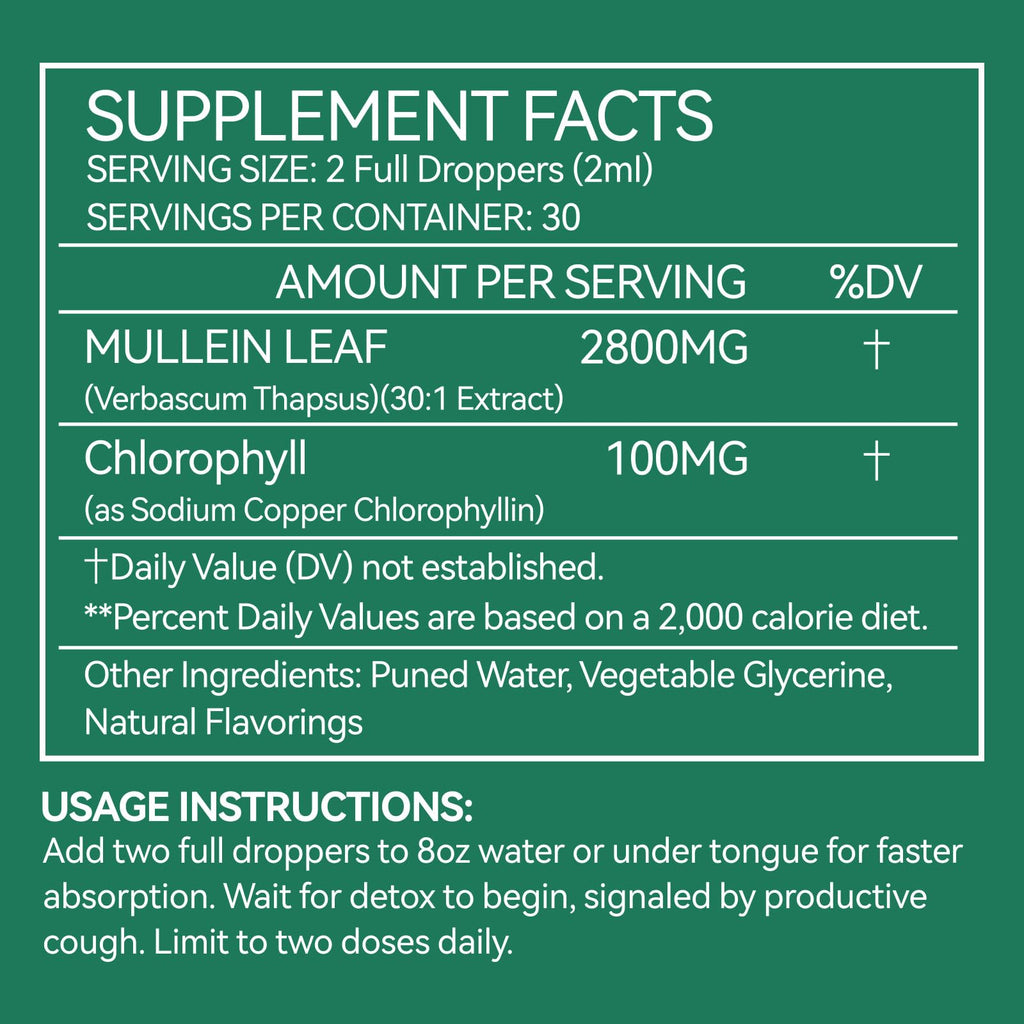 Organic Mullein leaf extract for vitality