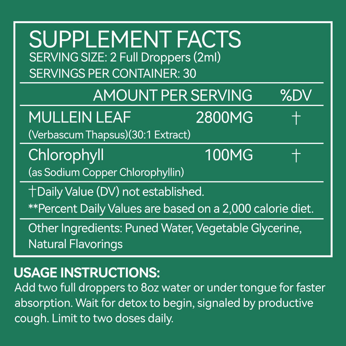 Organic Mullein leaf extract for vitality
