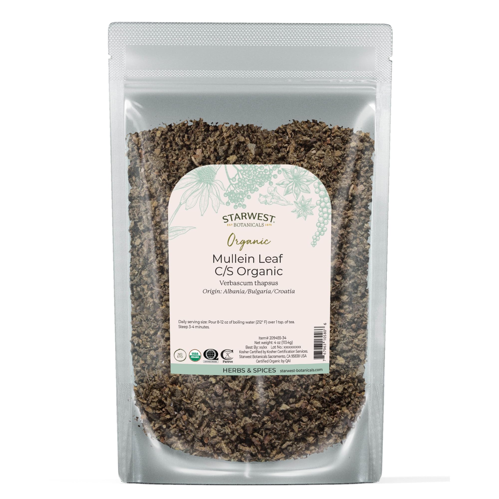 organic mullein leaf for wellness