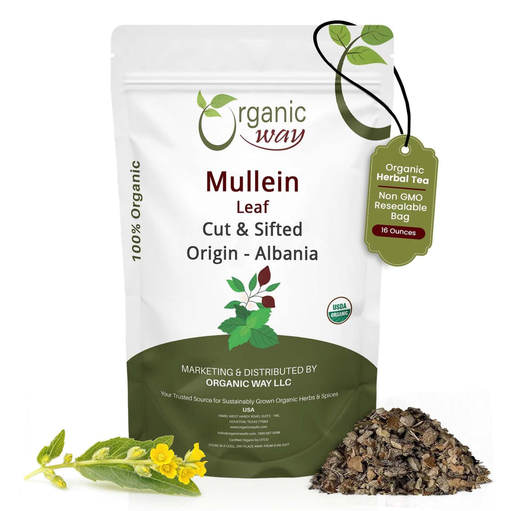 Organic Mullein Leaf herbal tea