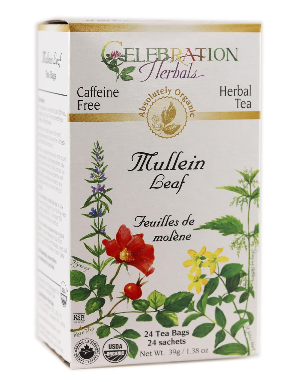 organic mullein leaf tea bags