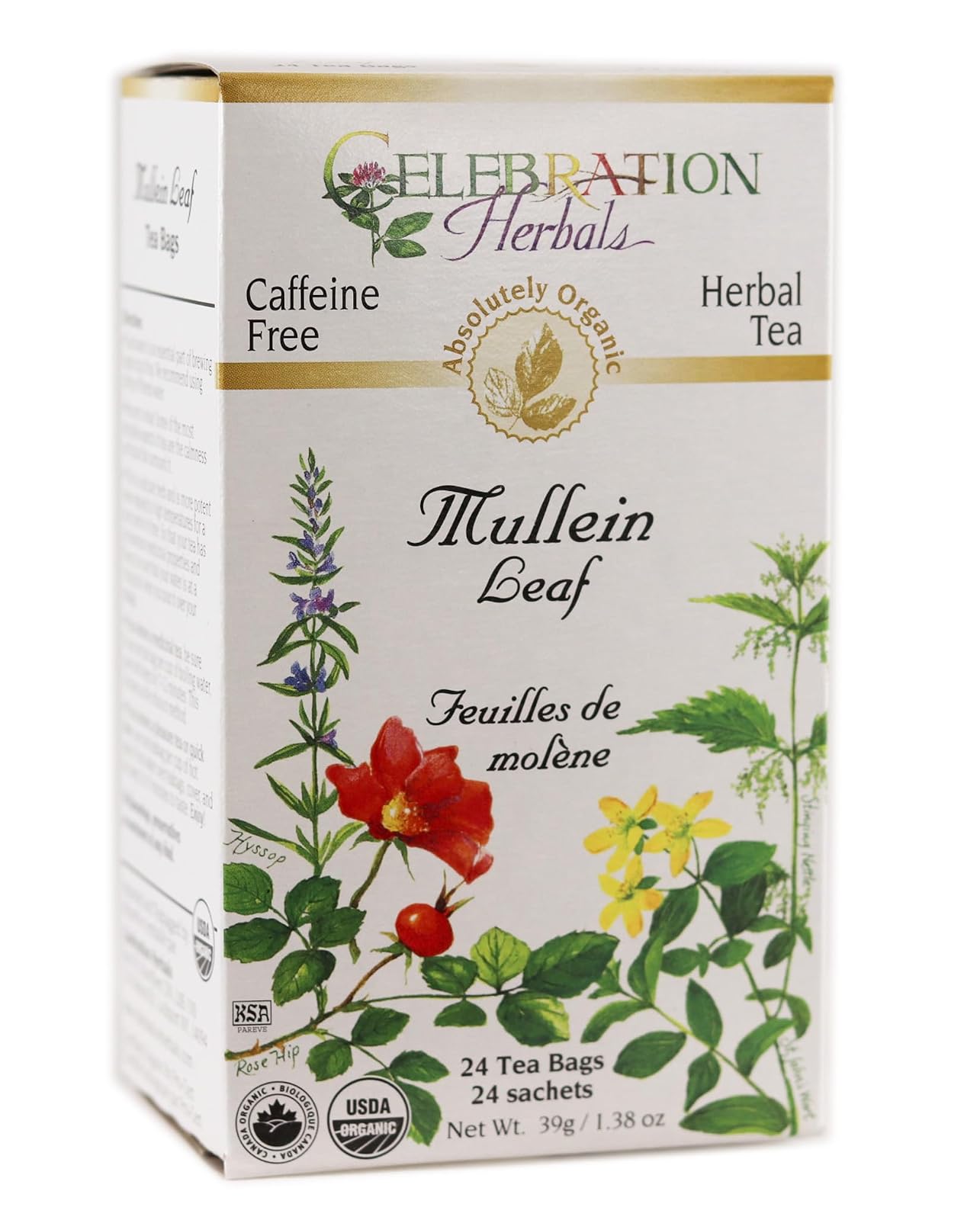 organic mullein leaf tea bags
