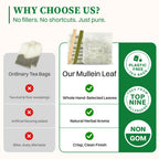 Organic Mullein tea bags for soothing
