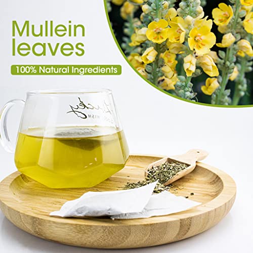 Organic mullein tea for herbal detox