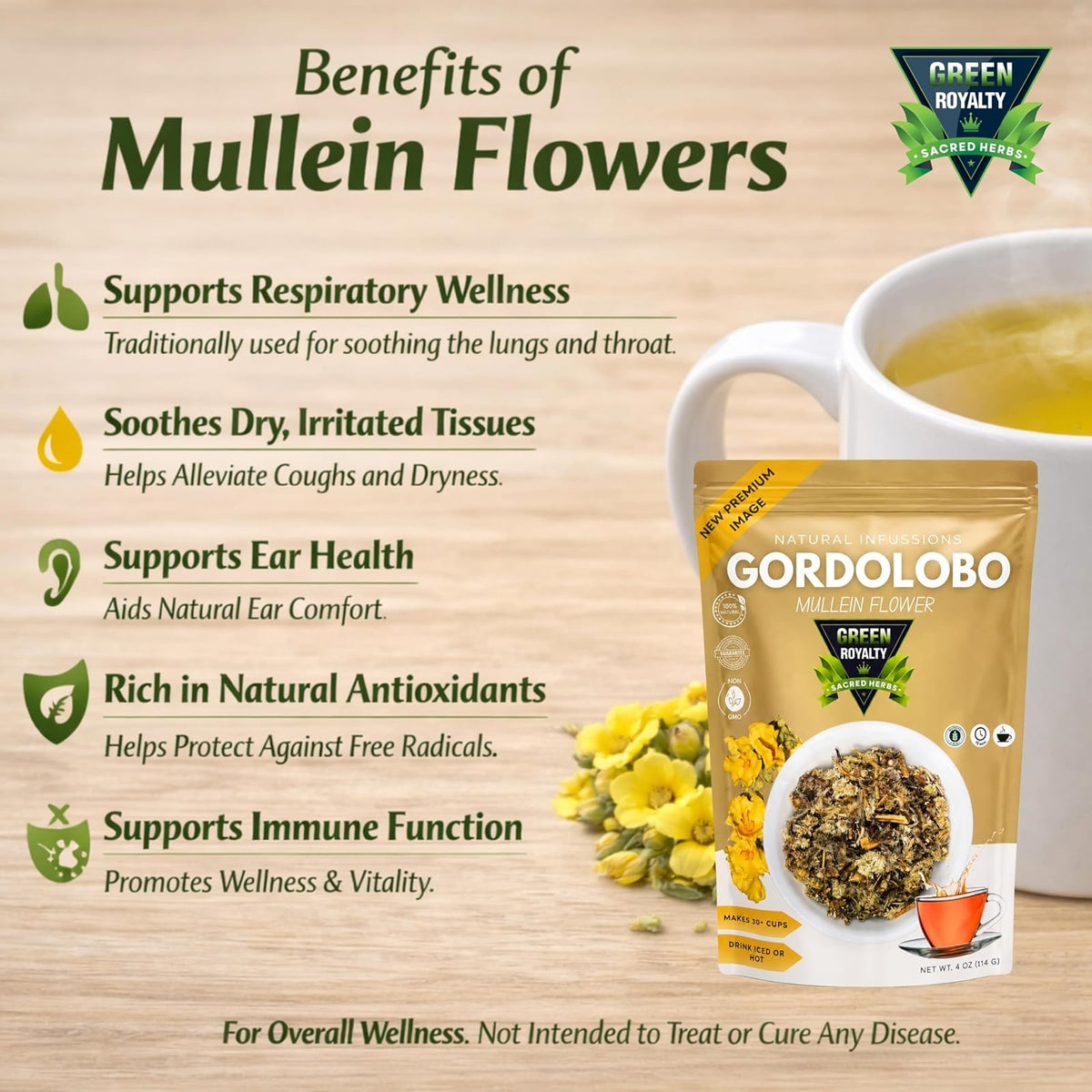 organic mullein tea for relaxation