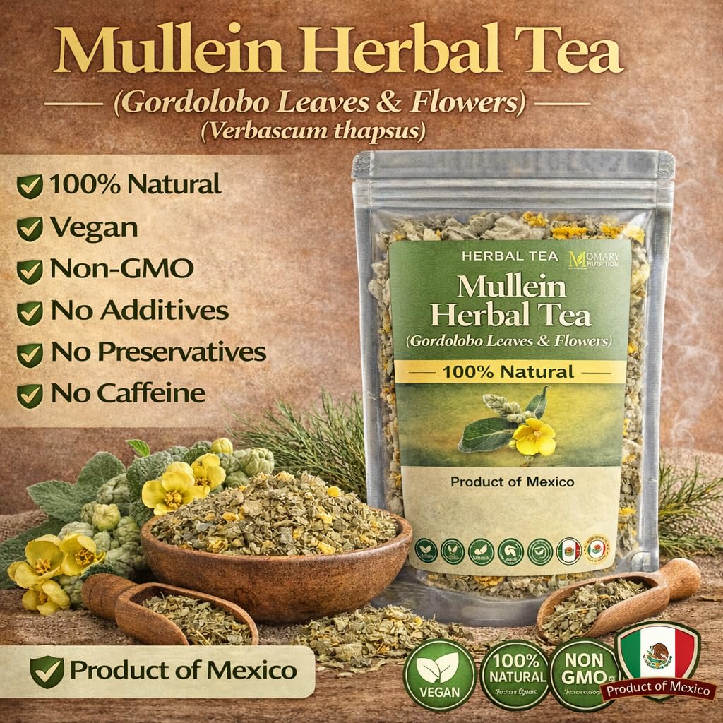 Organic mullein tea for soothing relief