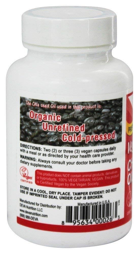 Organic multivitamin chia seed oil