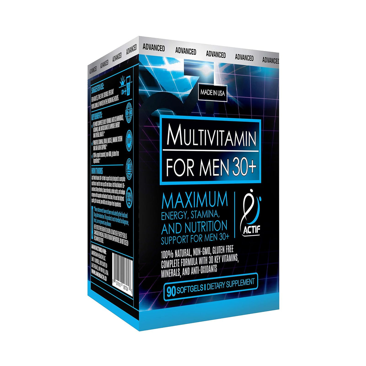 organic multivitamin for men 30+