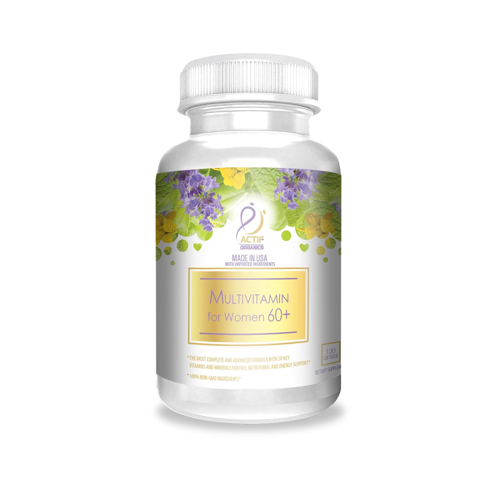 organic multivitamins for women 60+