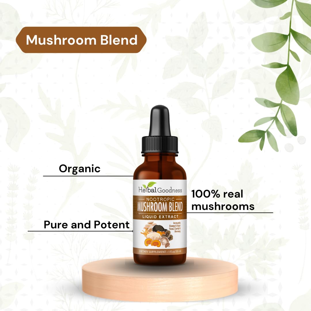 Organic mushroom blend for vitality