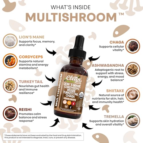Organic mushroom blend for wellness