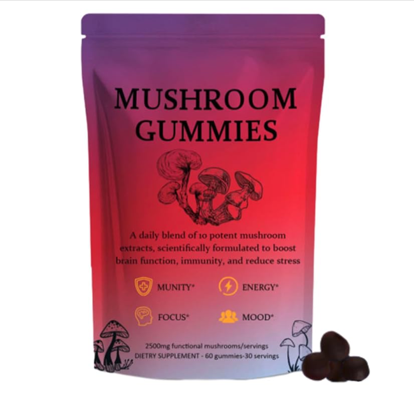 organic mushroom blend gummies for energy