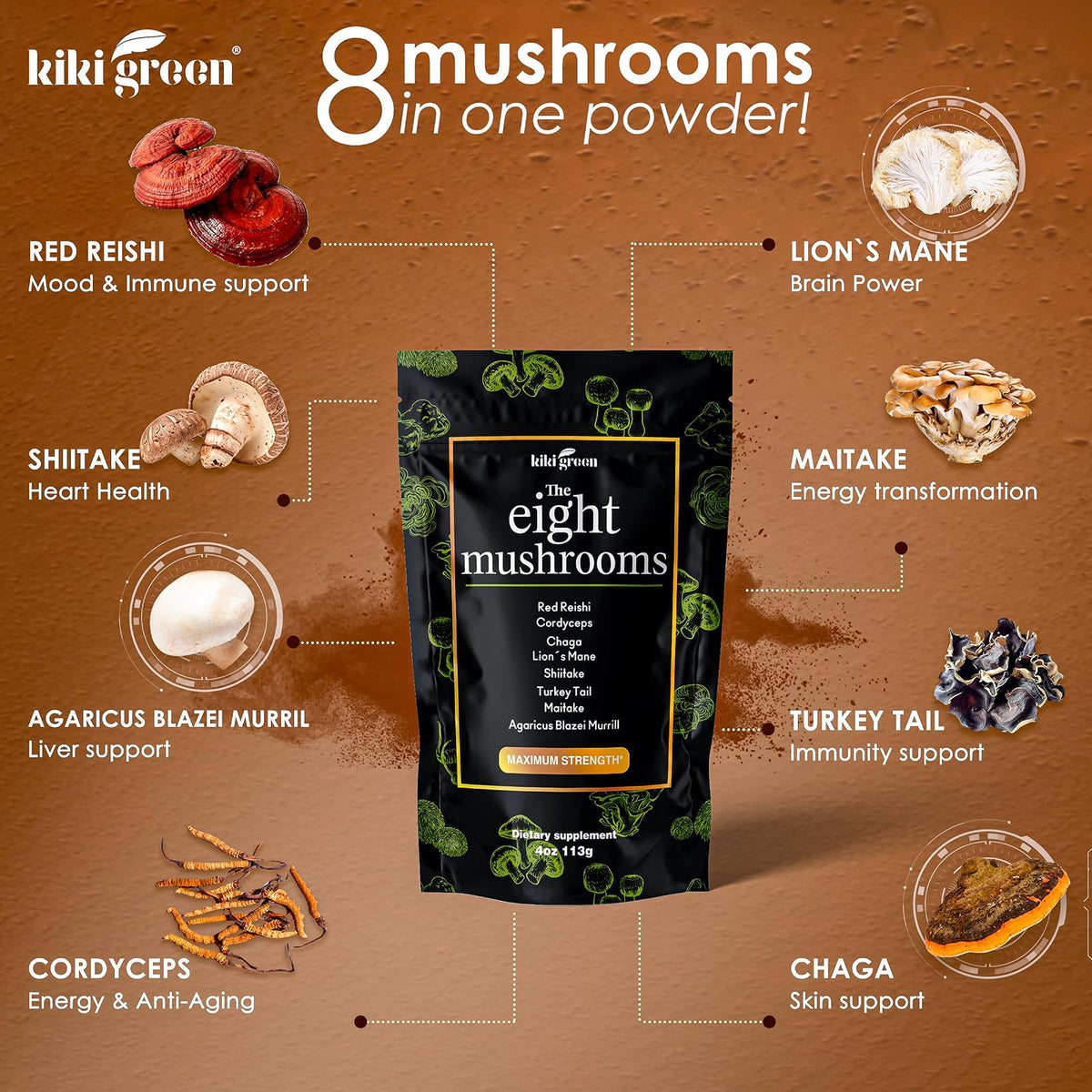 organic mushroom blends for smoothies