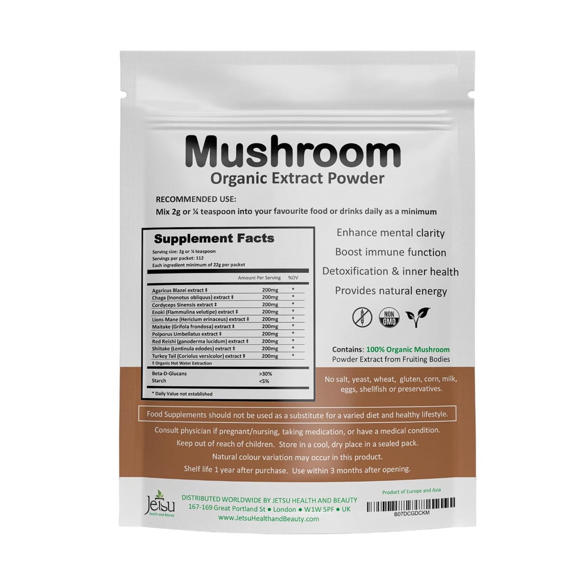 organic mushroom blends for vitality