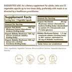 Organic mushroom blends for wellness