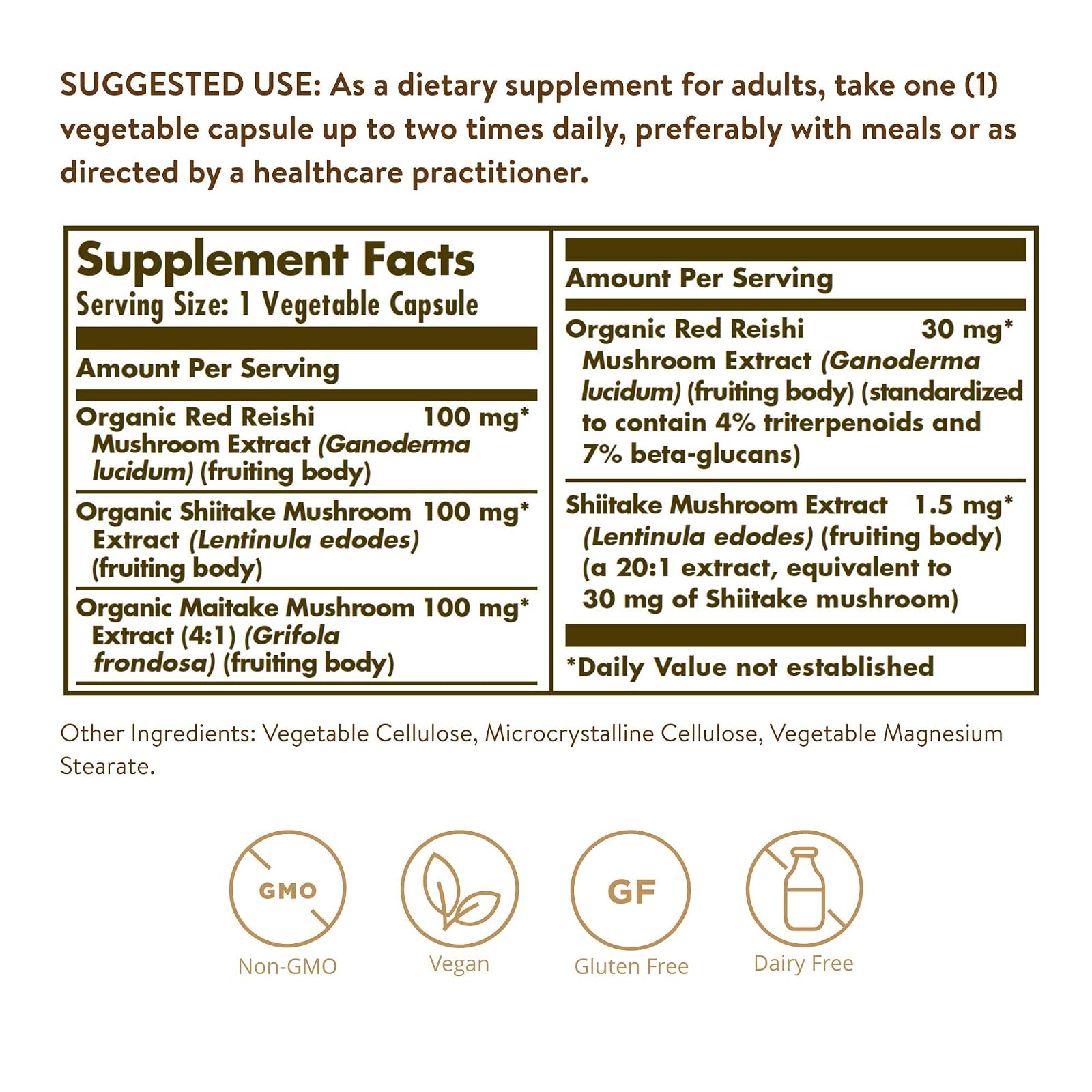 Organic mushroom blends for wellness