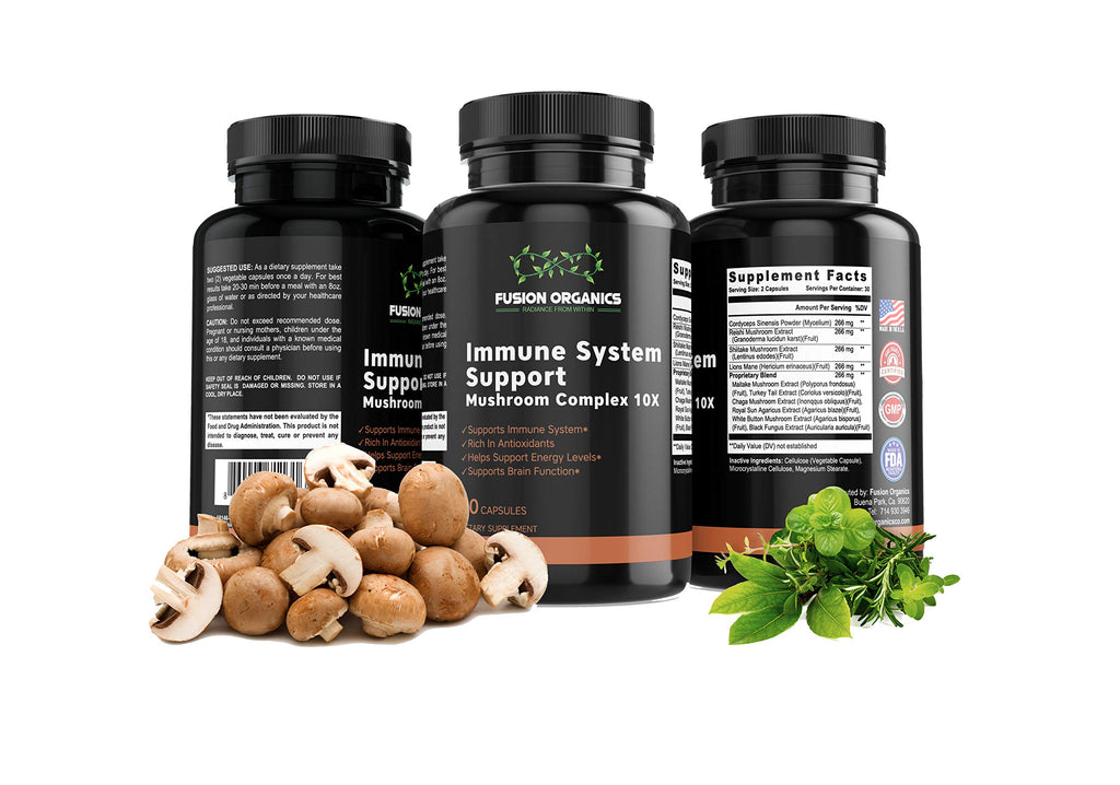 organic mushroom capsules for immunity