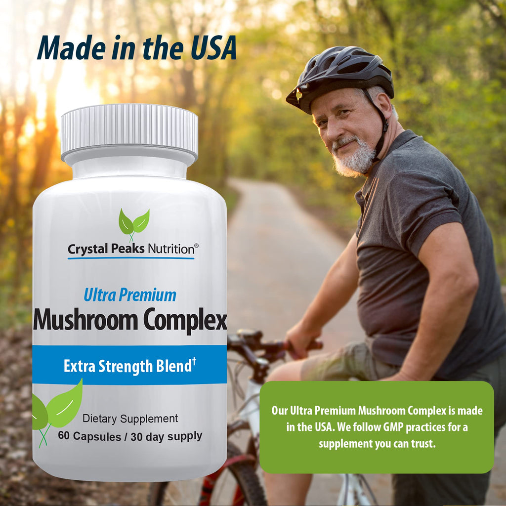 Organic mushroom capsules for vitality