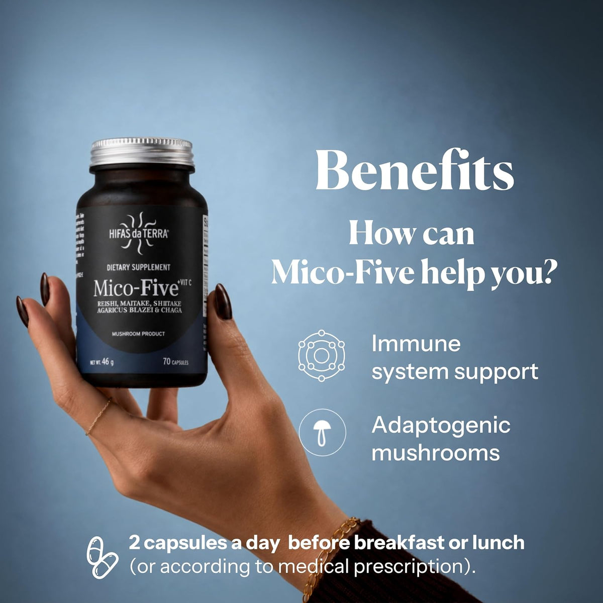 organic mushroom capsules for wellness