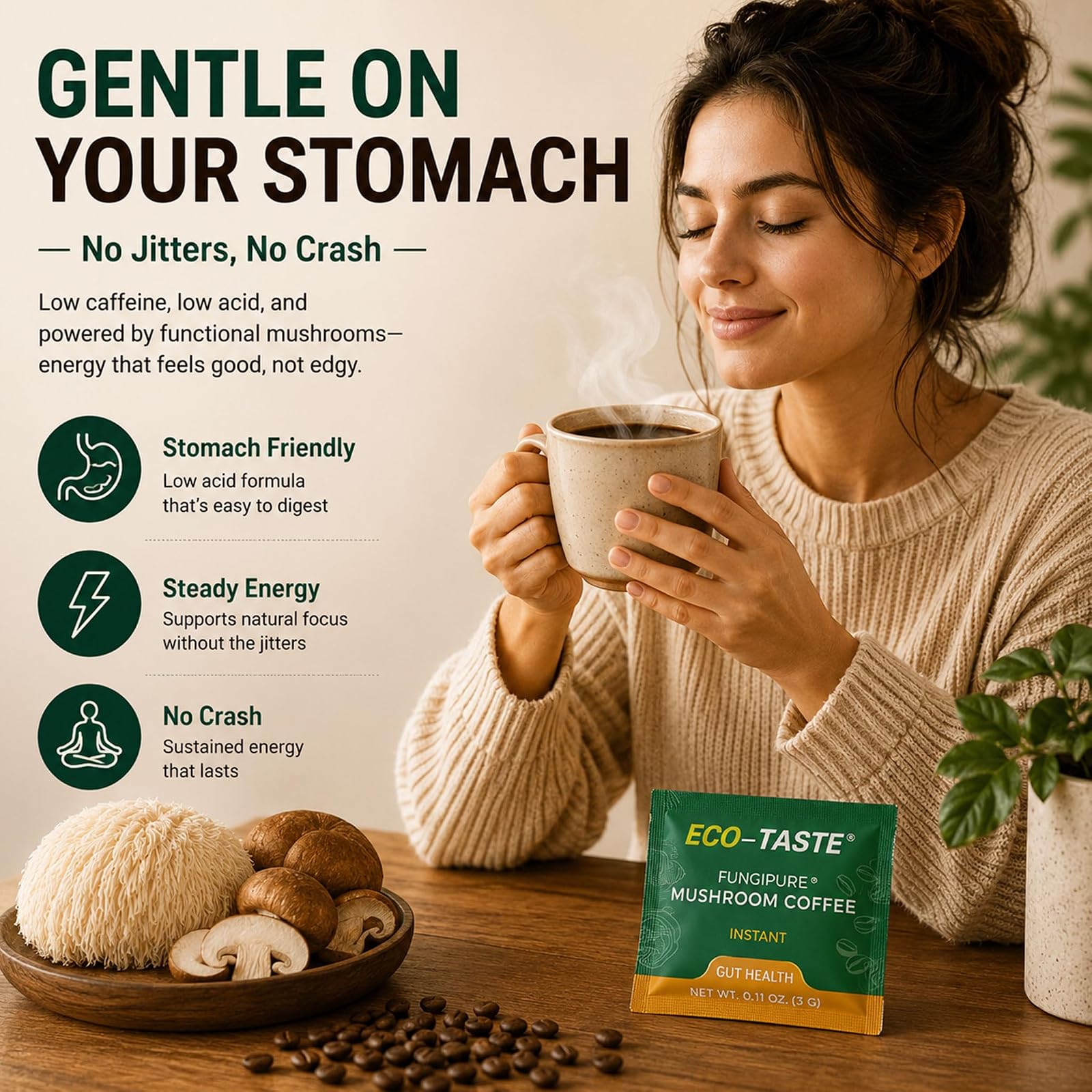 organic mushroom coffee blend