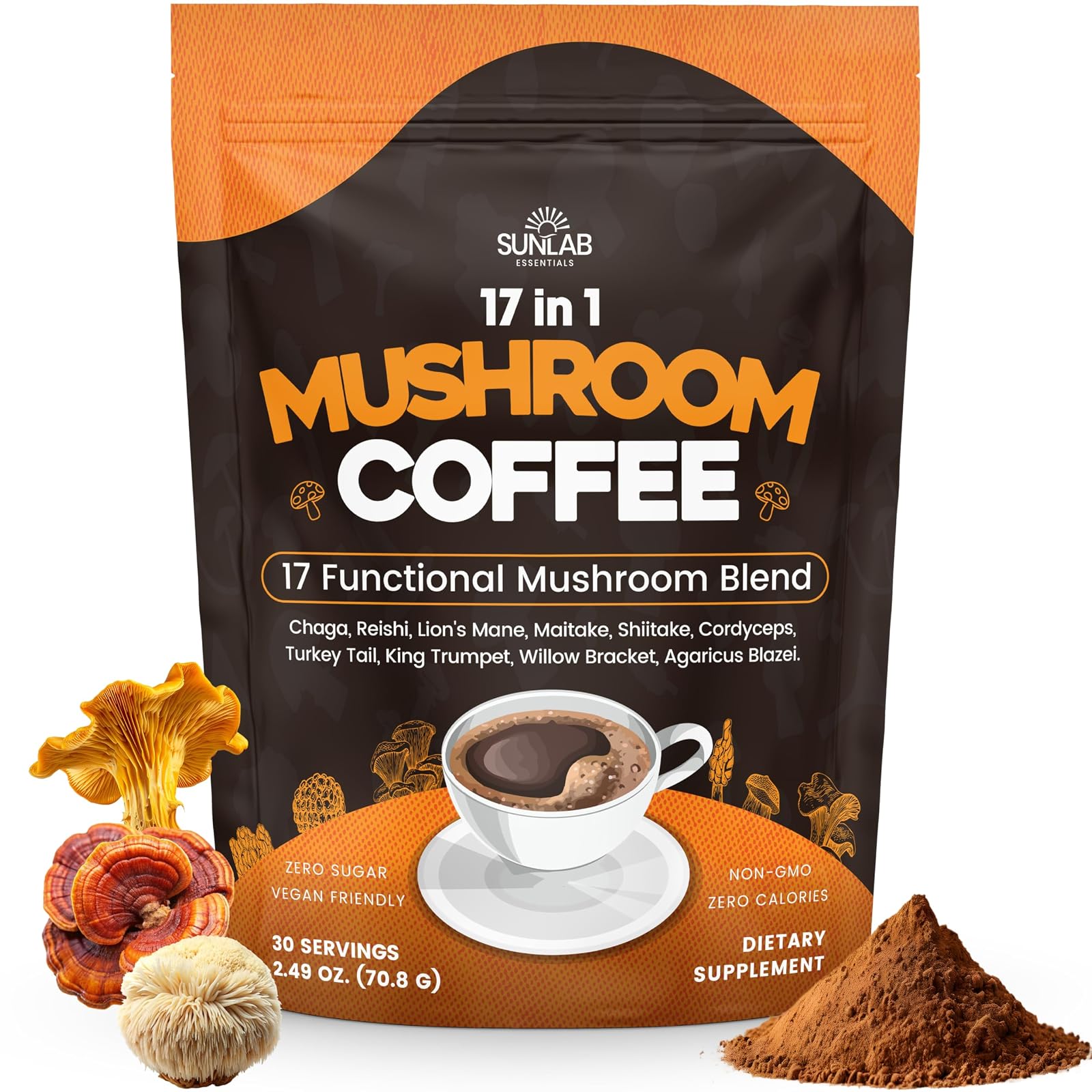organic mushroom coffee blend
