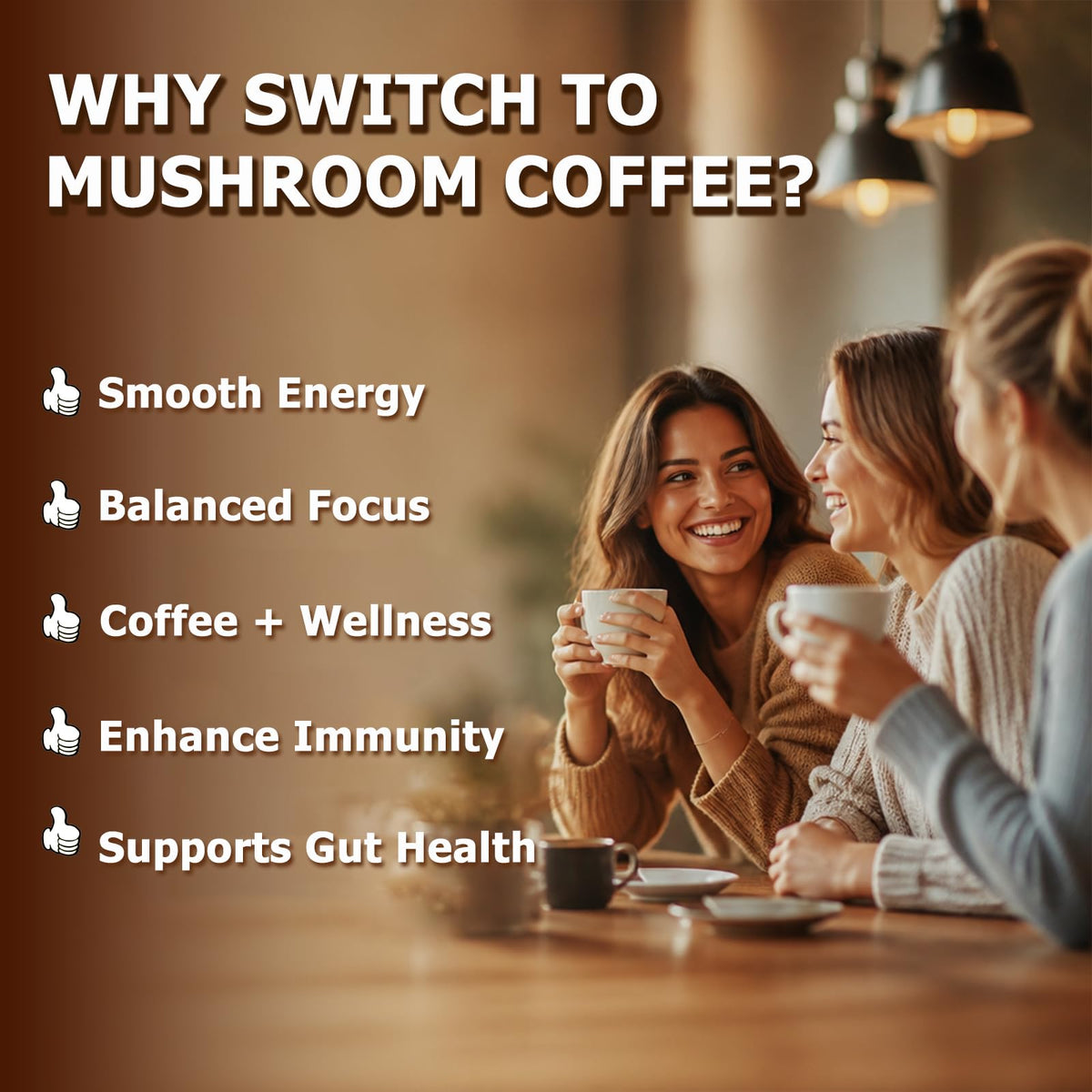 Organic mushroom coffee blend