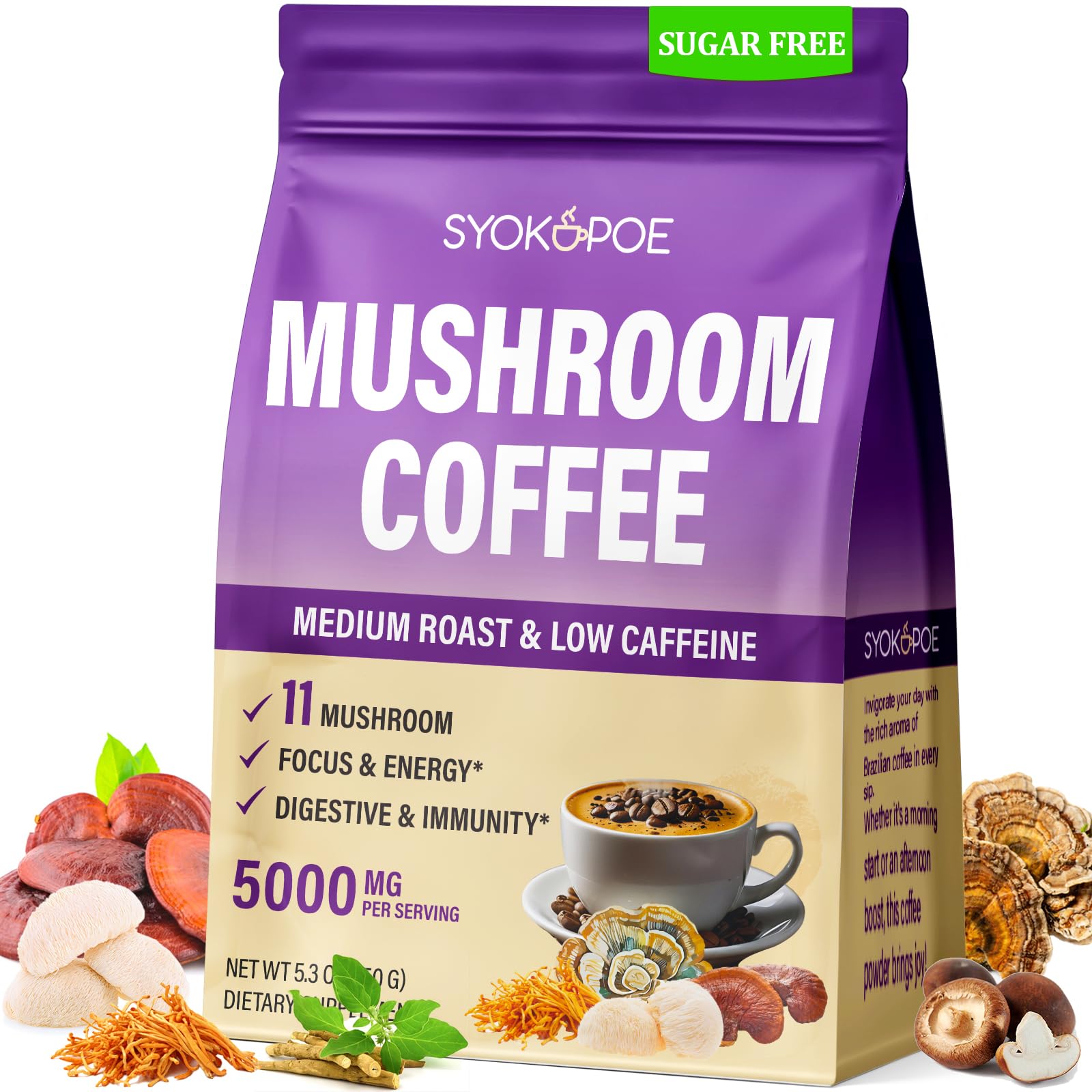 organic mushroom coffee blend