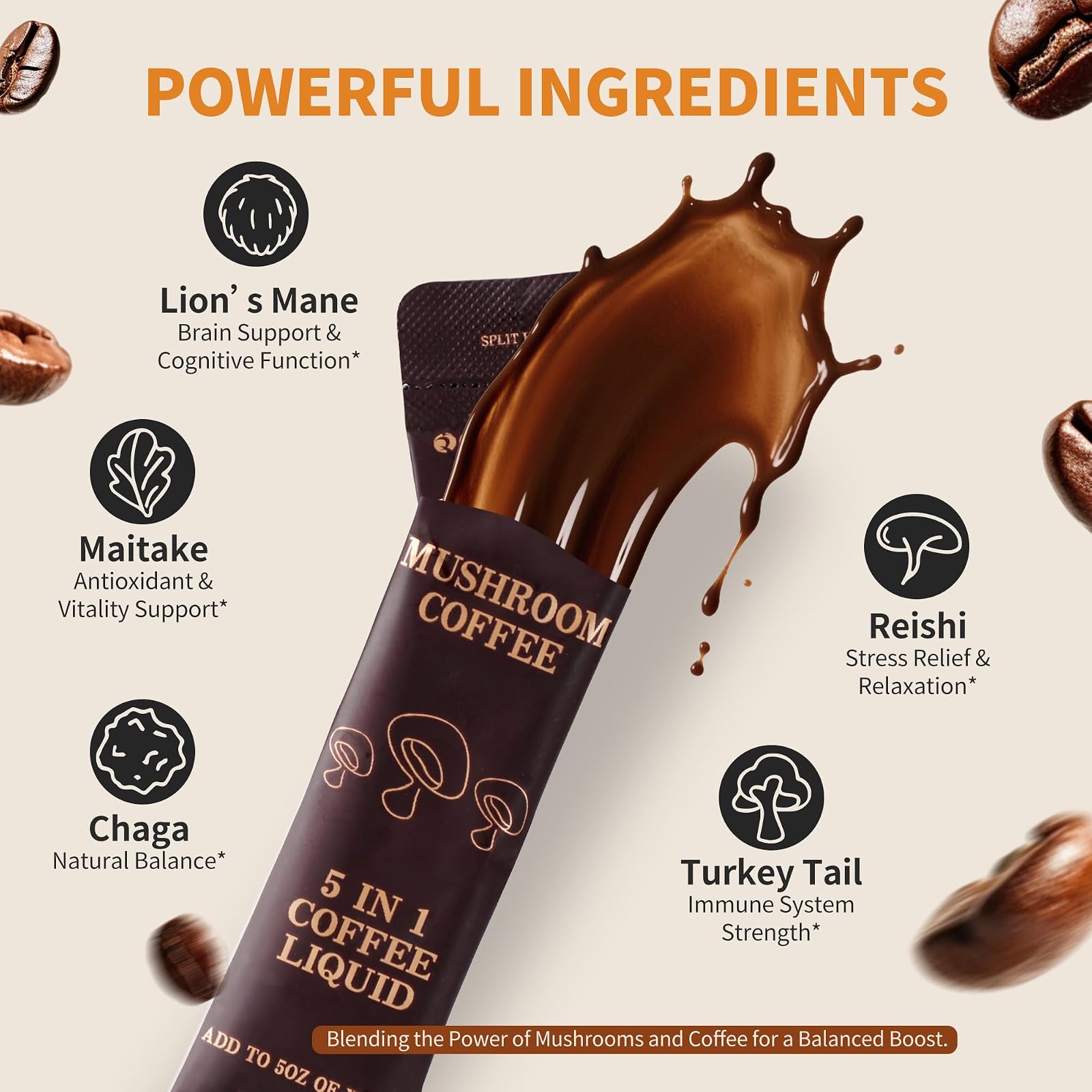 organic mushroom coffee blend