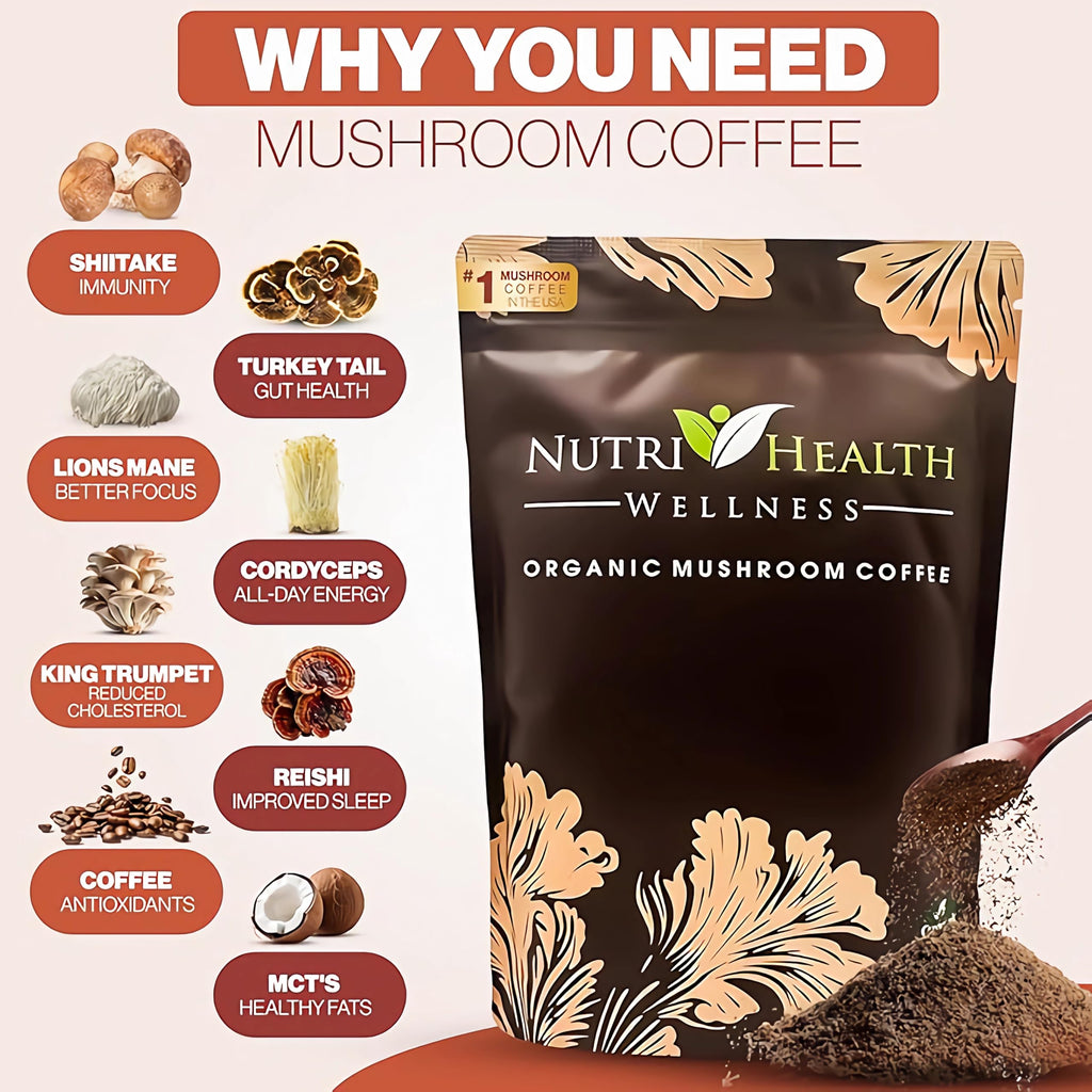 organic mushroom coffee for daily energy