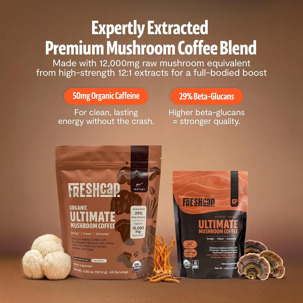 organic mushroom coffee for energy