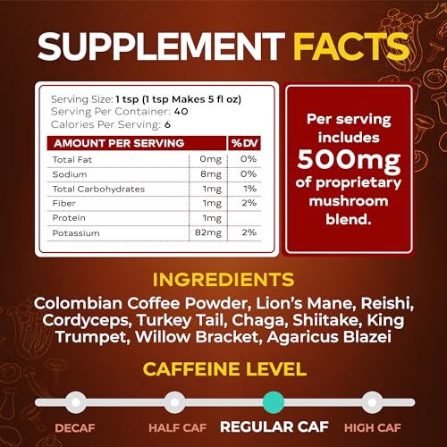 organic mushroom coffee for energy