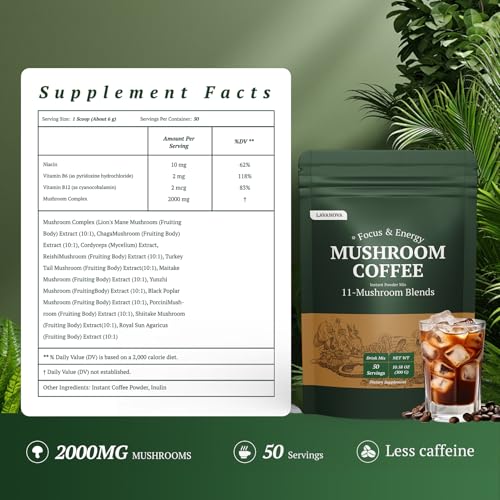 organic mushroom coffee for energy