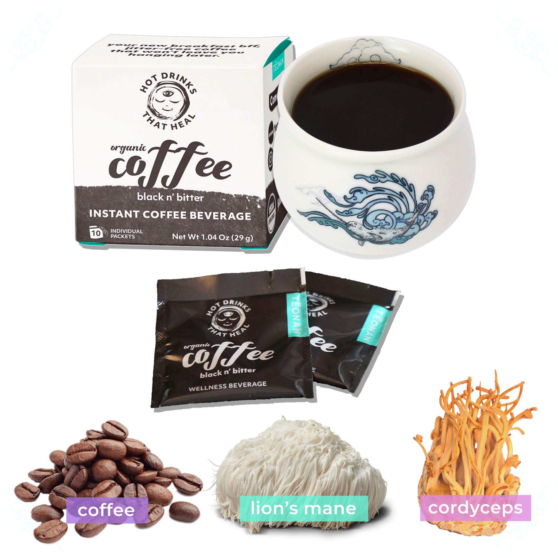 organic mushroom coffee for focus