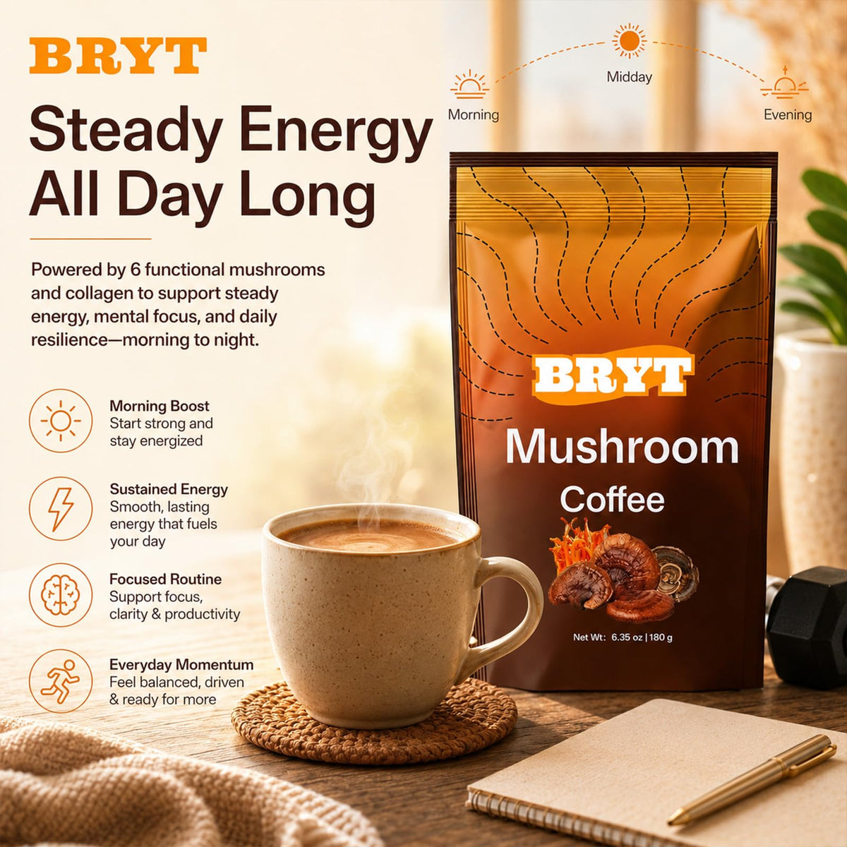 organic mushroom coffee for wellness