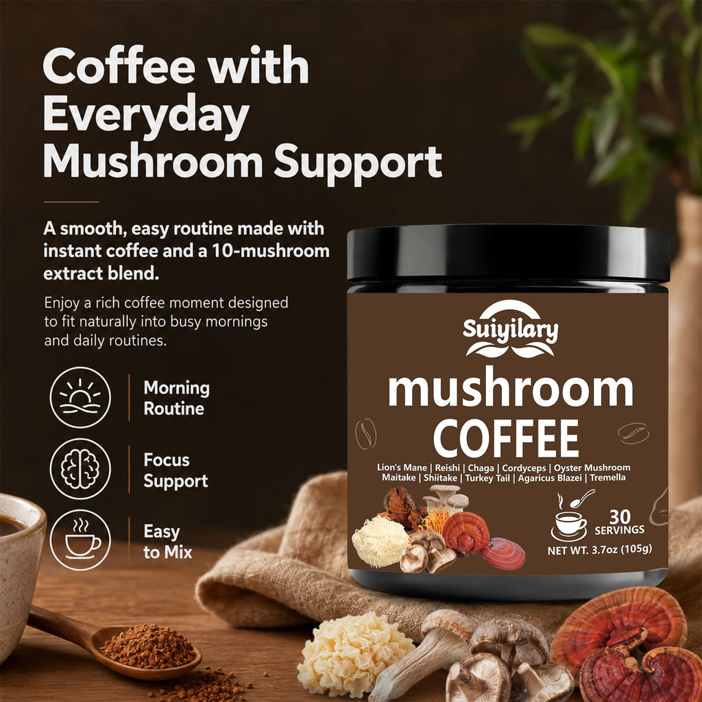 Organic mushroom coffee mix