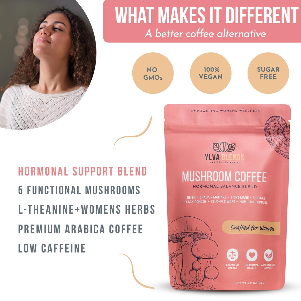 organic mushroom coffee with chaga