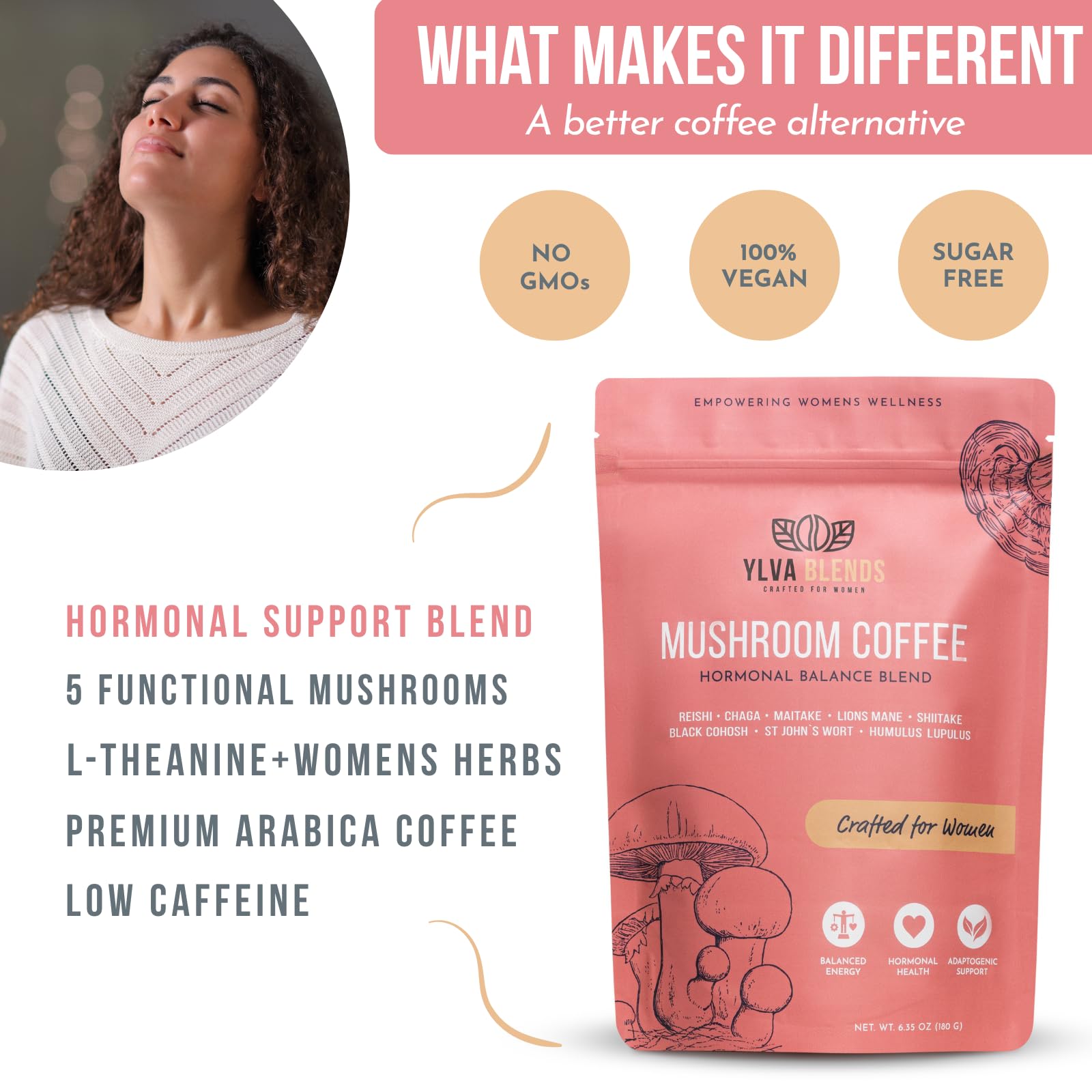 organic mushroom coffee with chaga