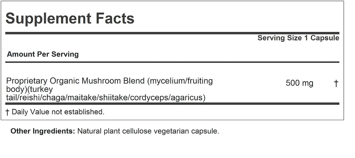organic mushroom complex for wellness