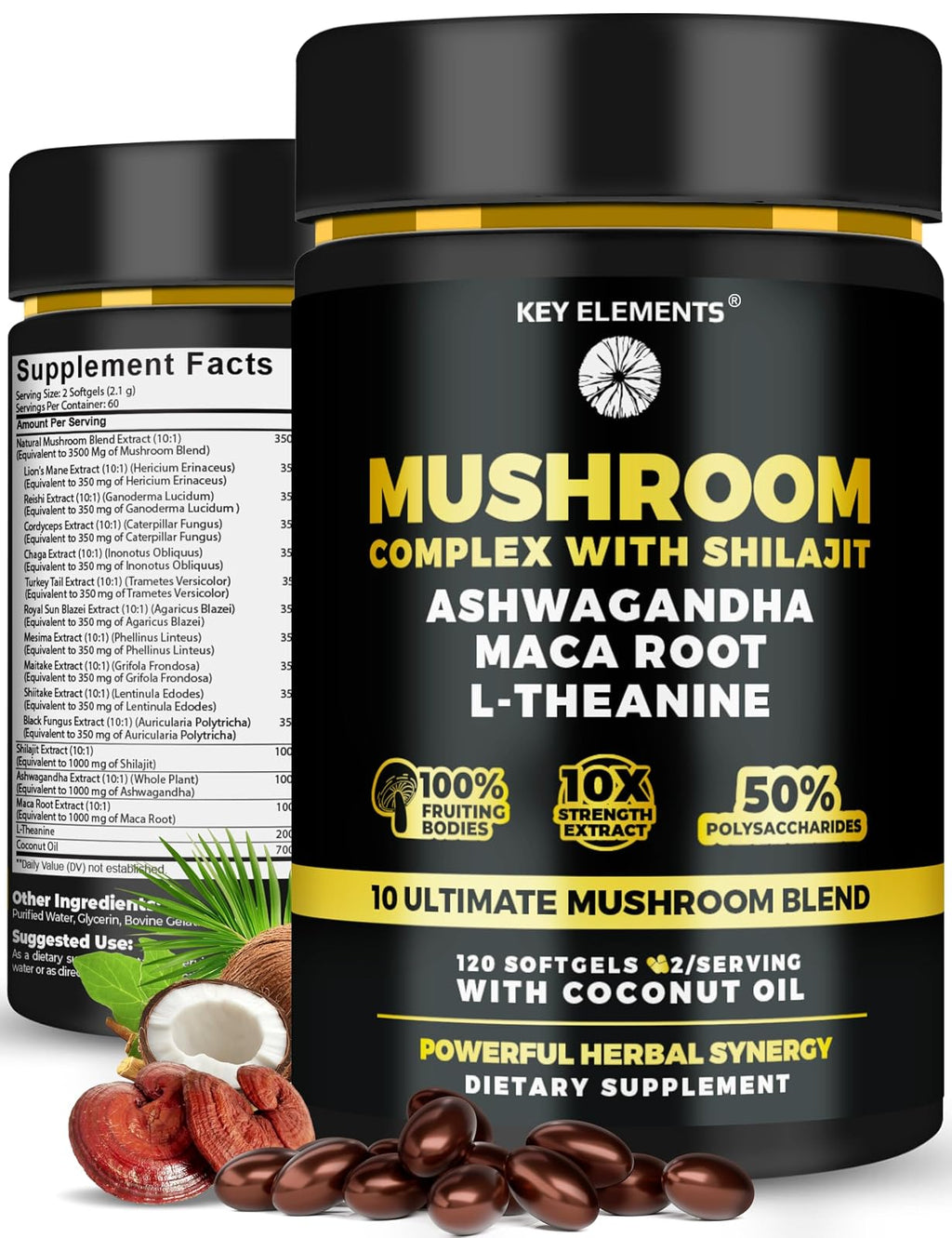 organic mushroom complex softgels