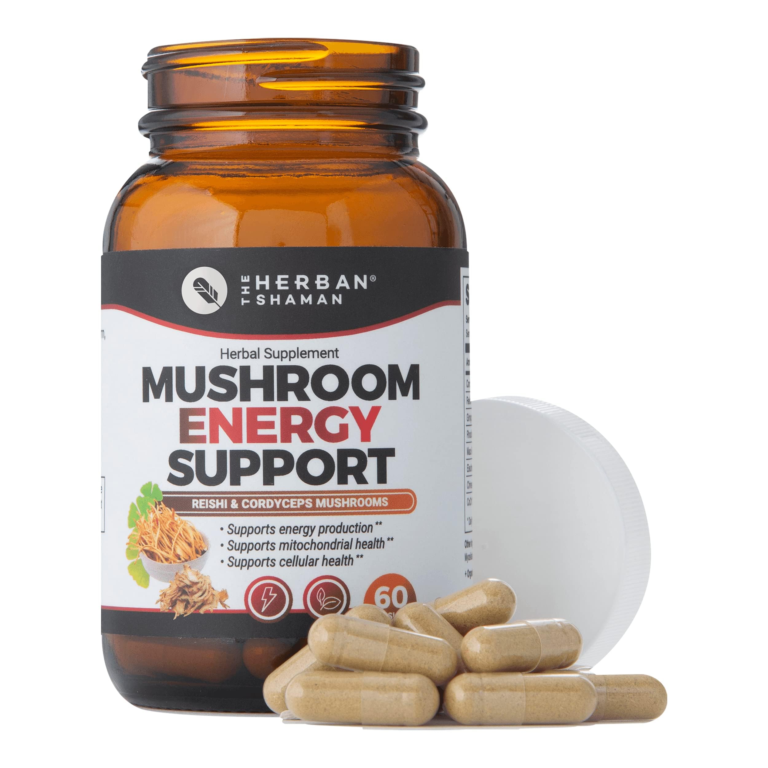 organic mushroom energy support supplement