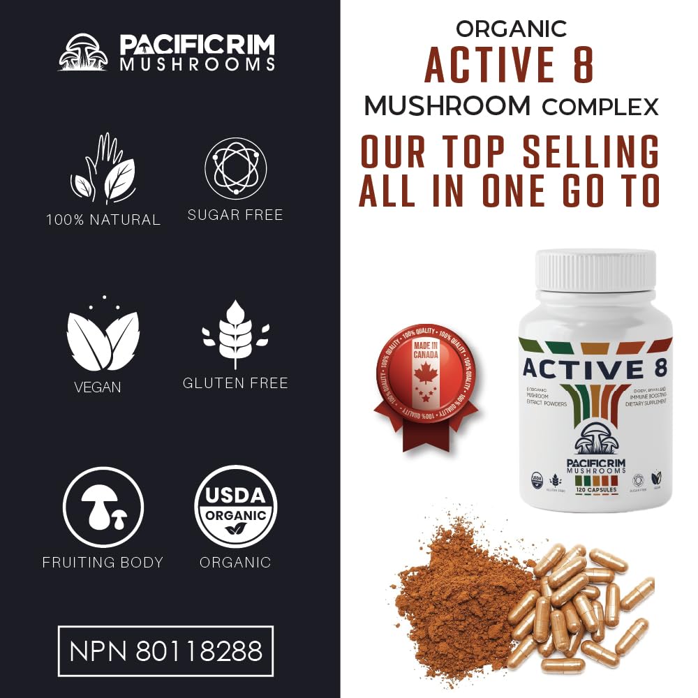 Organic mushroom extract for immune support