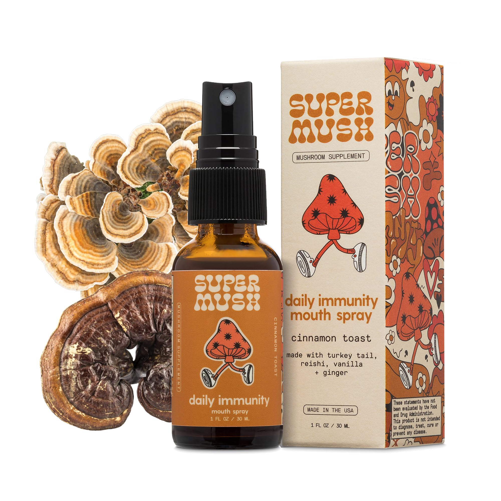 organic mushroom extract mouth spray